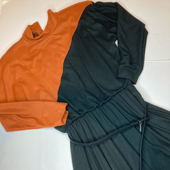 Dresses | Vintage Stuart Alan Color Block Belted Dress | Poshmark